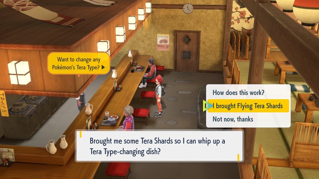 How to change Tera type and collect Tera Shards in Pokémon Scarlet and Violet | Eurogamer.net